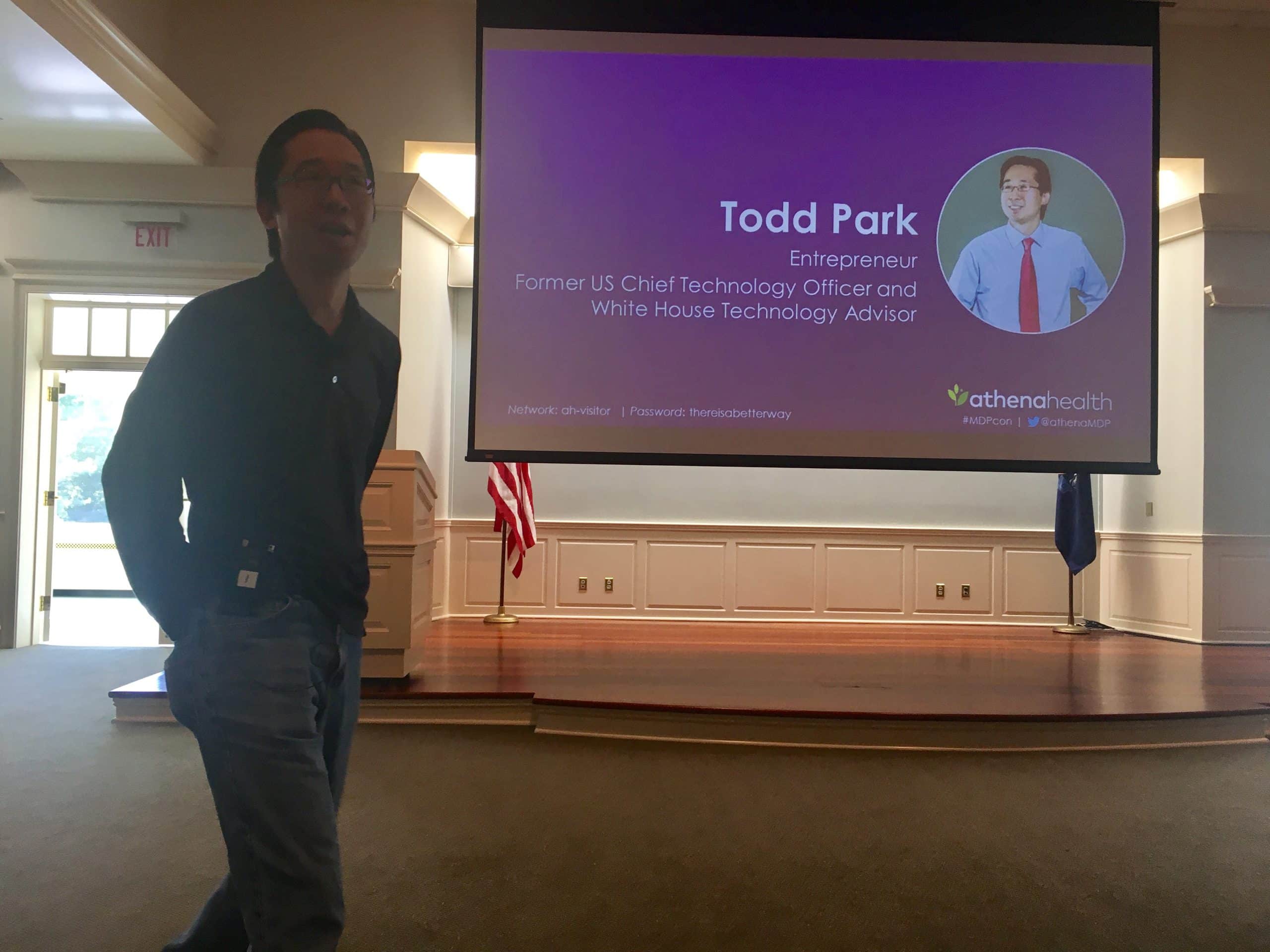 Todd Park: Life is short, work on things that matter - athenahealth MDP
