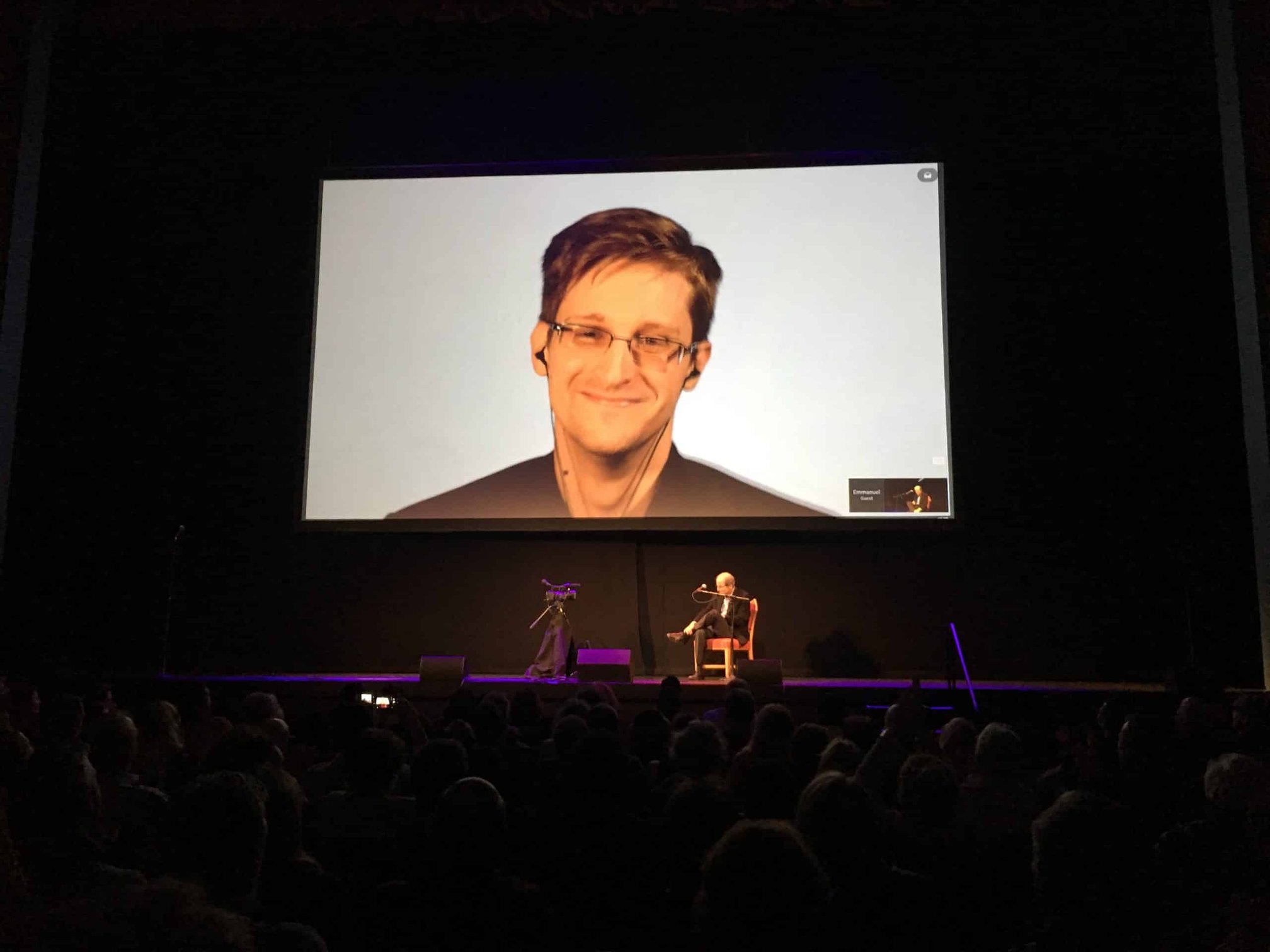 Edward Snowden 2017: Live on video in San Francisco