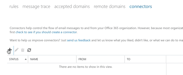 Using the Exchange Admin Center to split encrypted senders