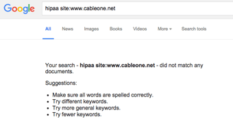 Does Cable ONE offer HIPAA compliant email?