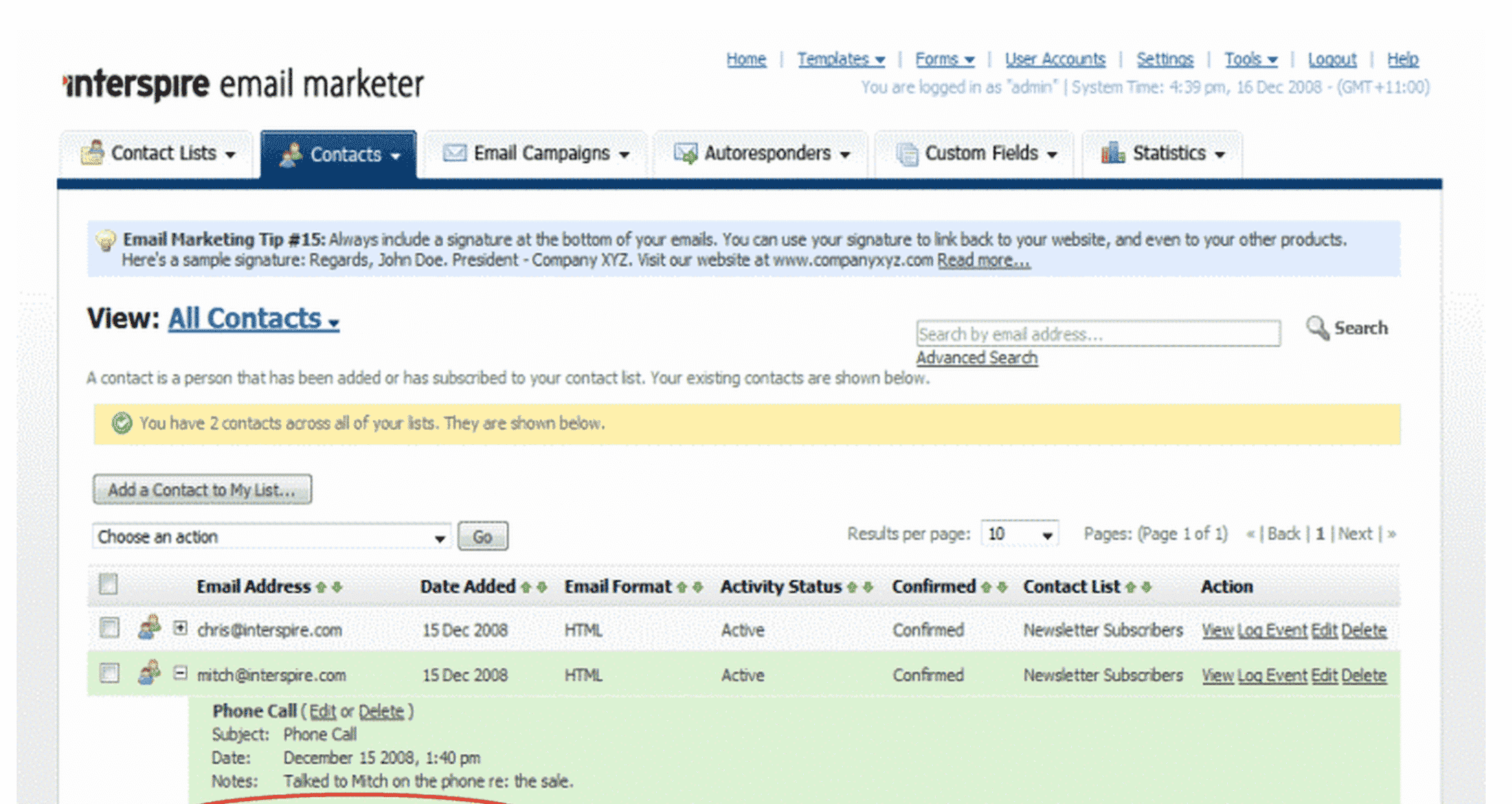 Is Interspire HIPAA compliant?