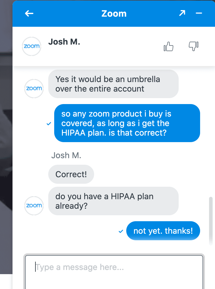 Is Zoom Video Webinar a HIPAA compliant cloud solution?